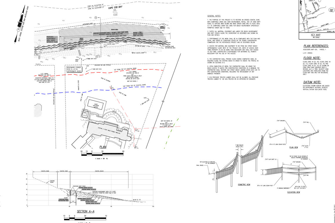 Residential Sand Drift Fence and Beach… | Coastal Engineering Co.